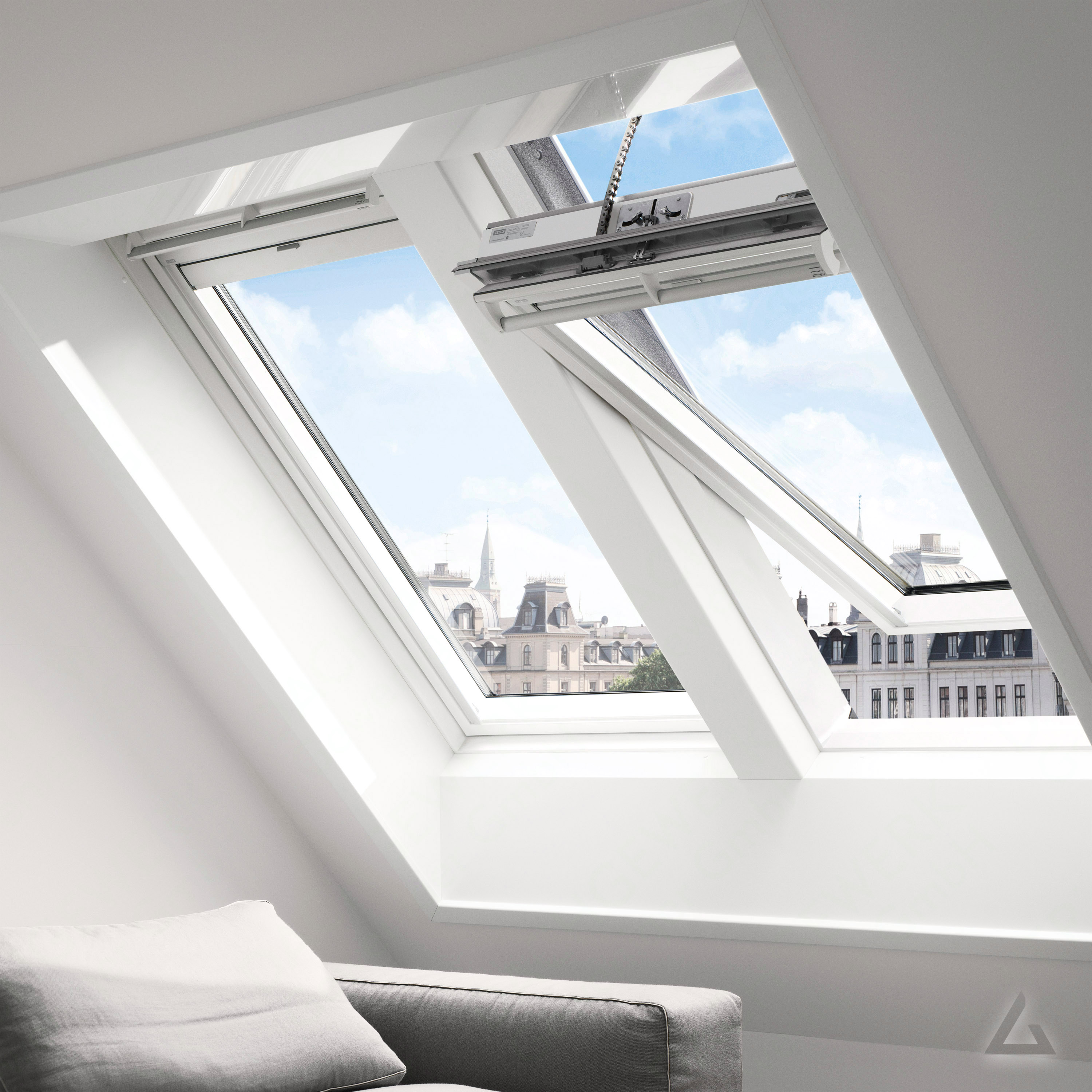 VELUX INTEGRA Elektrofenster GGL UK08 206621 weiß lackiert ENERGIE PLUS ...