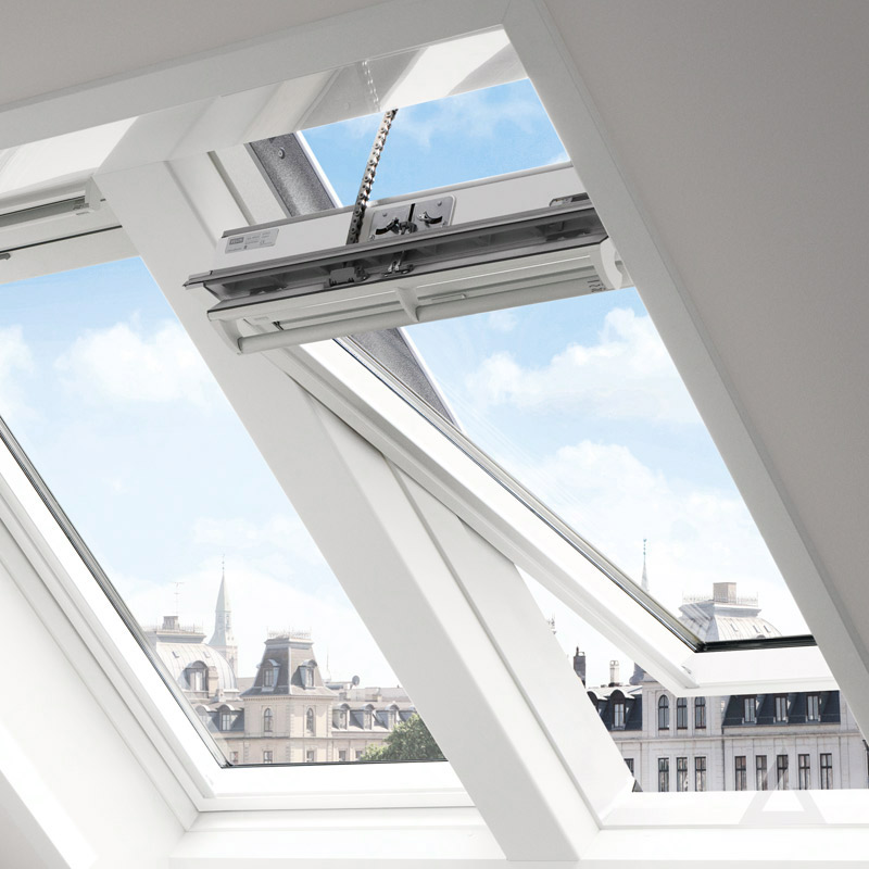 VELUX INTEGRA Elektrofenster GGL UK08 206621 weiß lackiert ENERGIE PLUS ...