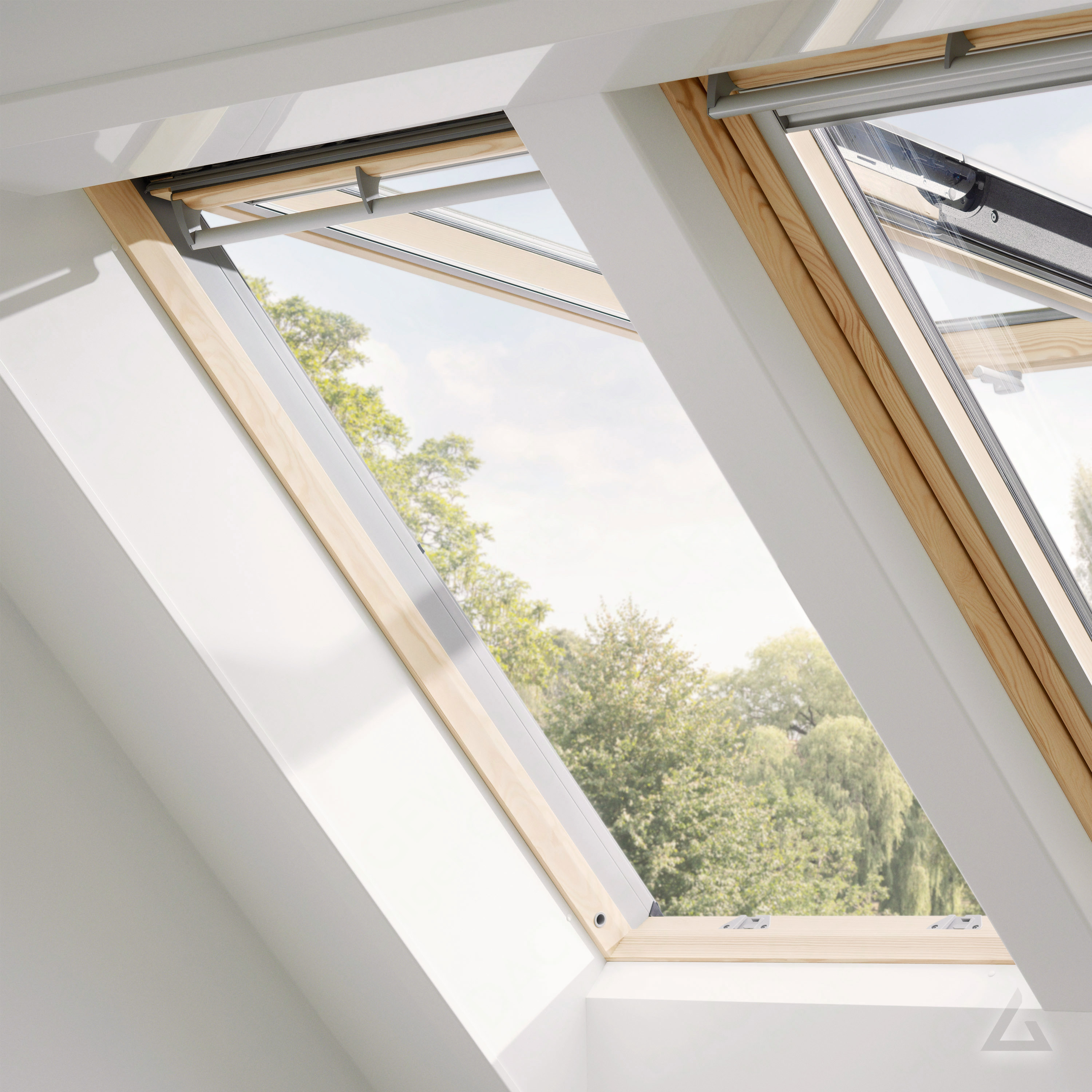 VELUX Klapp-Schwing-Fenster GPL MK10 3070 klar lackiert THERMO Alu ...