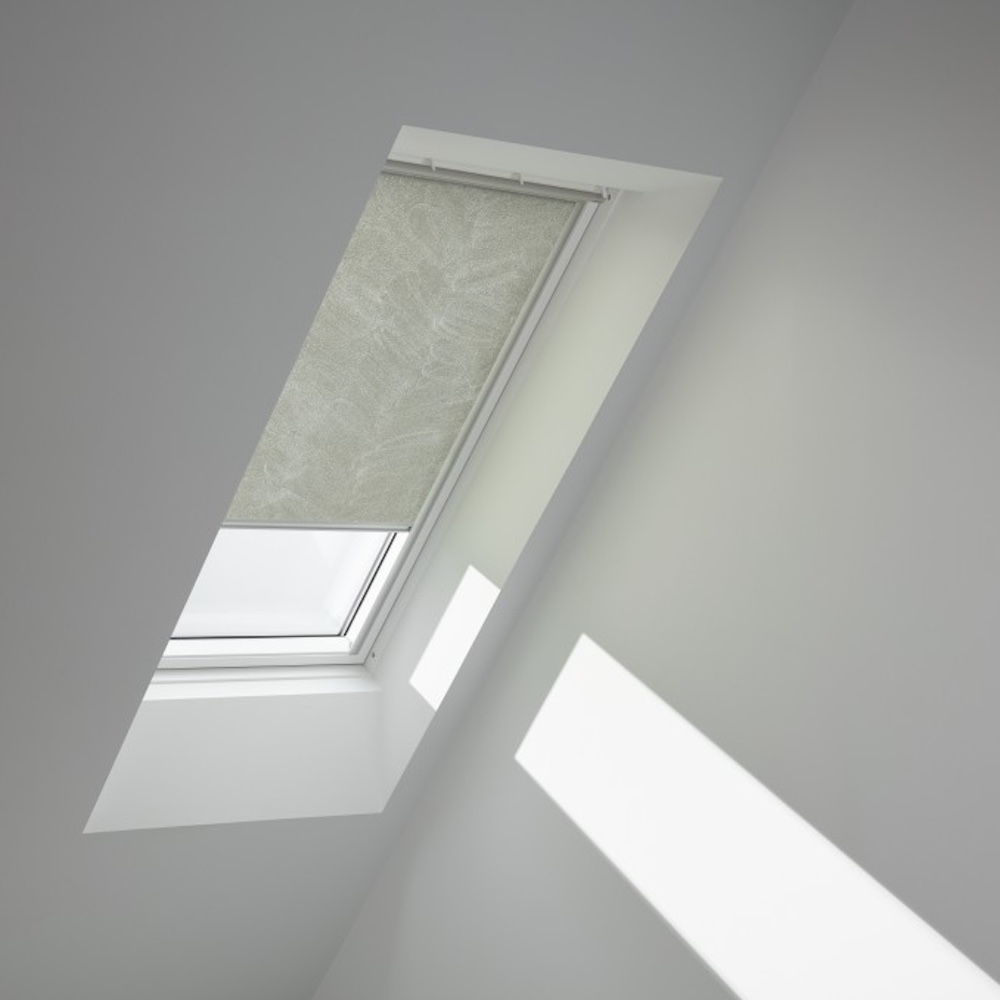 VELUX Rollo solar RSL U10 4165SWL Olivebeige gepunktet, Schiene weiß ...