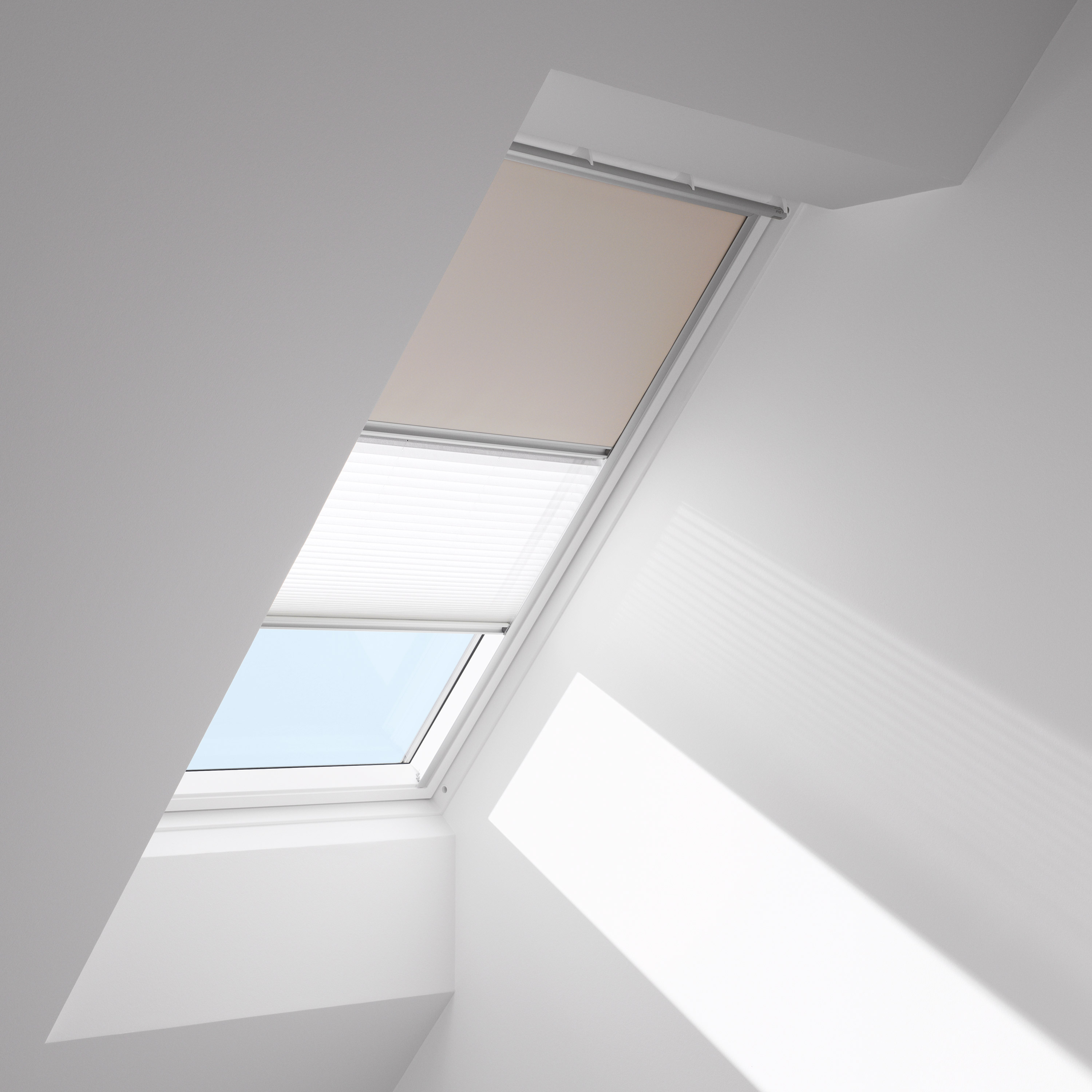 VELUX Verdunkelungs-Rollo Duo DFD F08 4578SWL Rosenholz/Weiß, weiß ...
